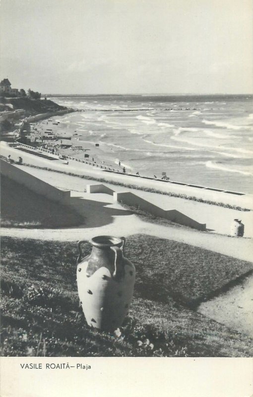 Romania carte postala Vasile Roaita vedere de pe plaja | Europe - East ...
