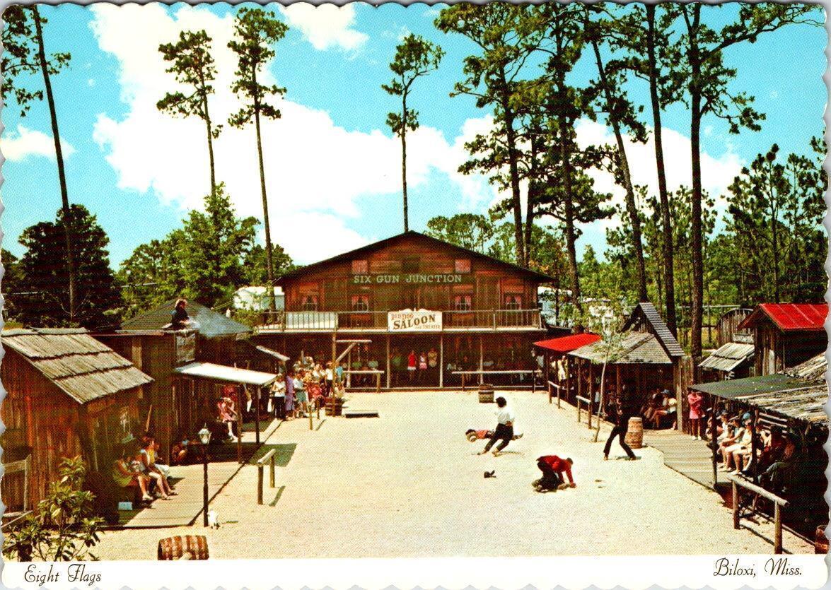 Biloxi, MS Mississippi EIGHT FLAGS DEER RANCH THEME PARK Gun Fight 4X6 ...