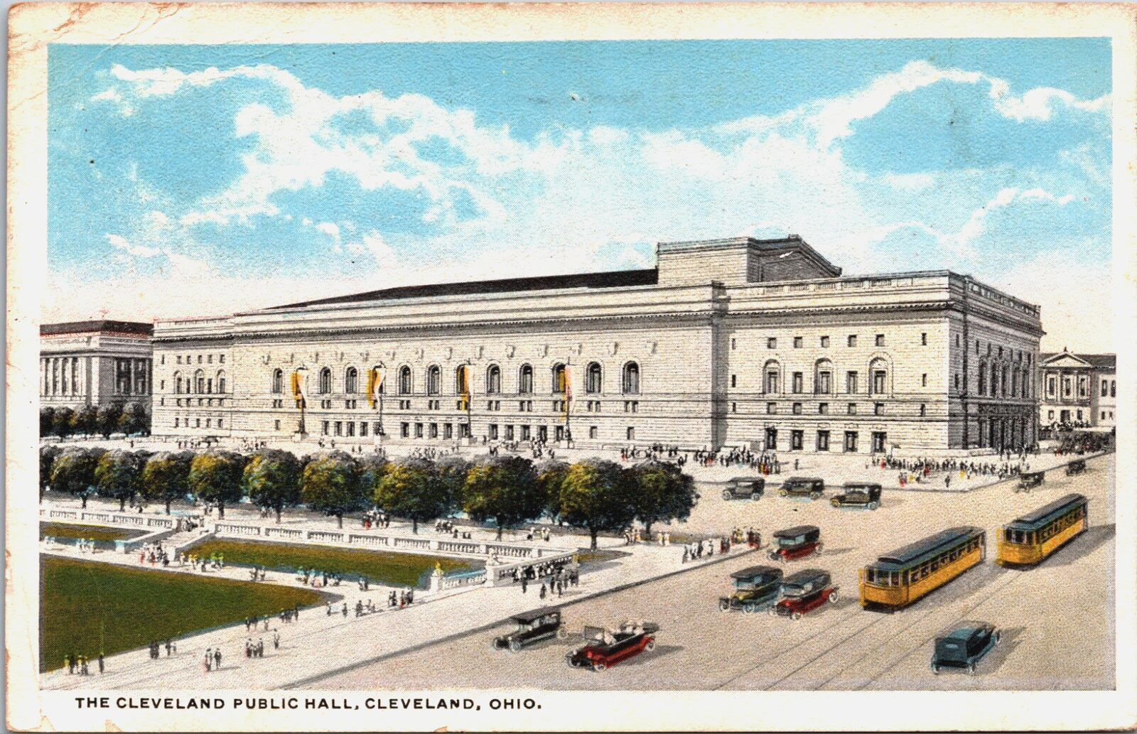 The Cleveland Public Hall Cleveland Ohio Vintage Postcard C064 | United ...