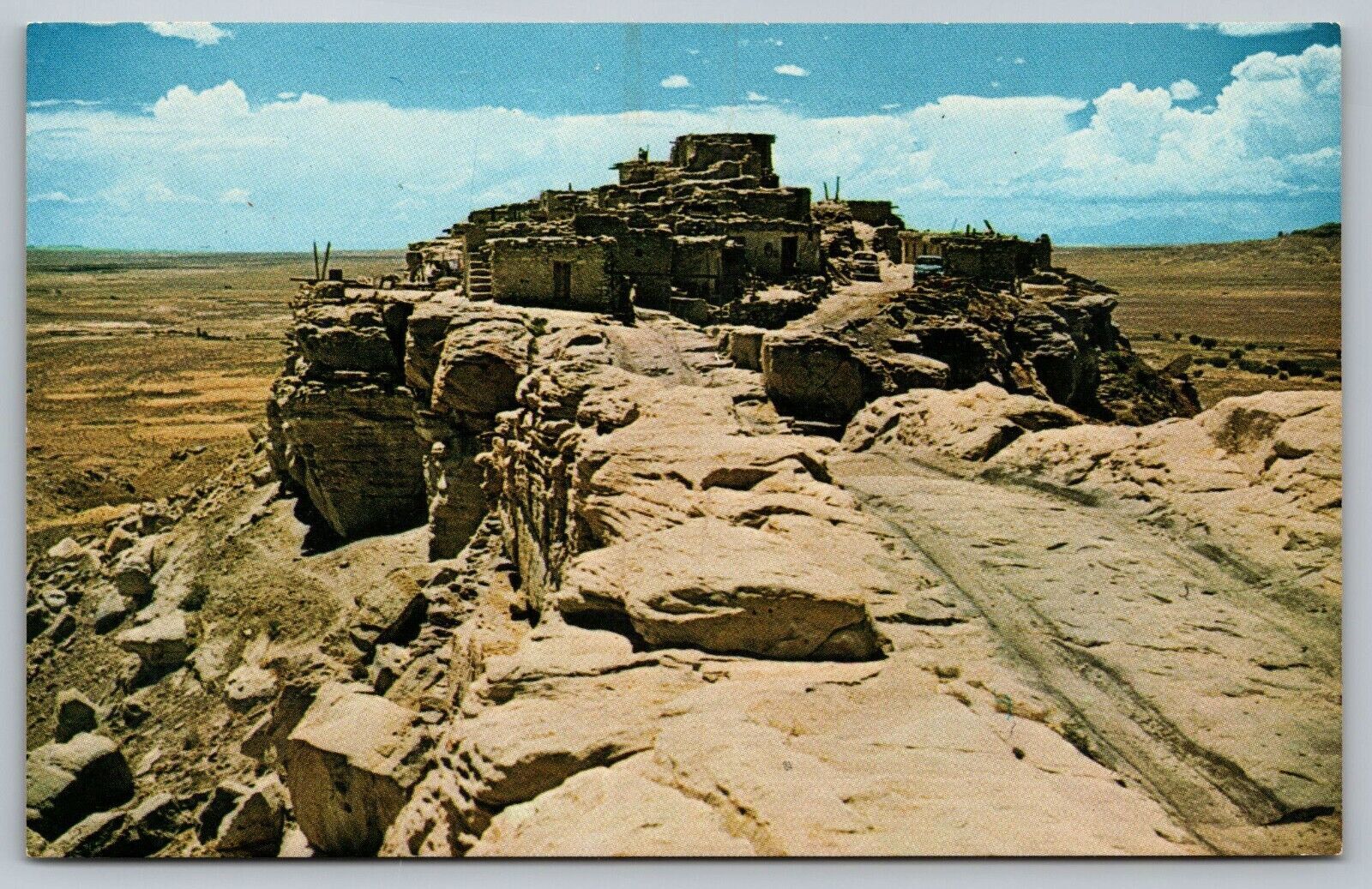 Postcard Ancient Hopi Indian Village First Mesa Arizona AZ | United ...
