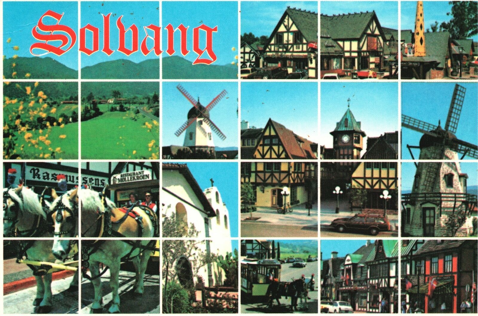 Vintage Postcard The Danish Capital of America Solvang California ...