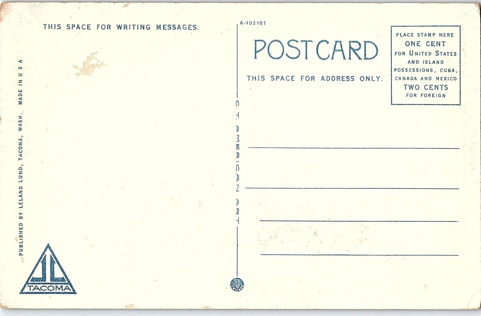 Vintage Passing Silver Lake on The Pacific Highway, CA. Postcard P132 ...