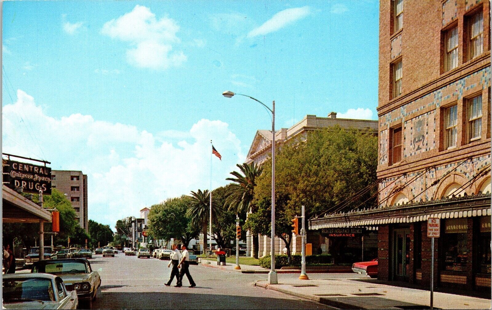 Matamoros Street Hamilton Hotel Post Office Building Flag Laredo TX ...