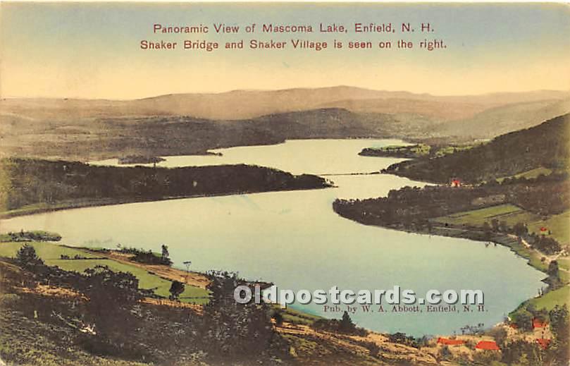 Mascoma Lake, Shaker Bridge and Shaker Village Enfield, New Hampshire ...