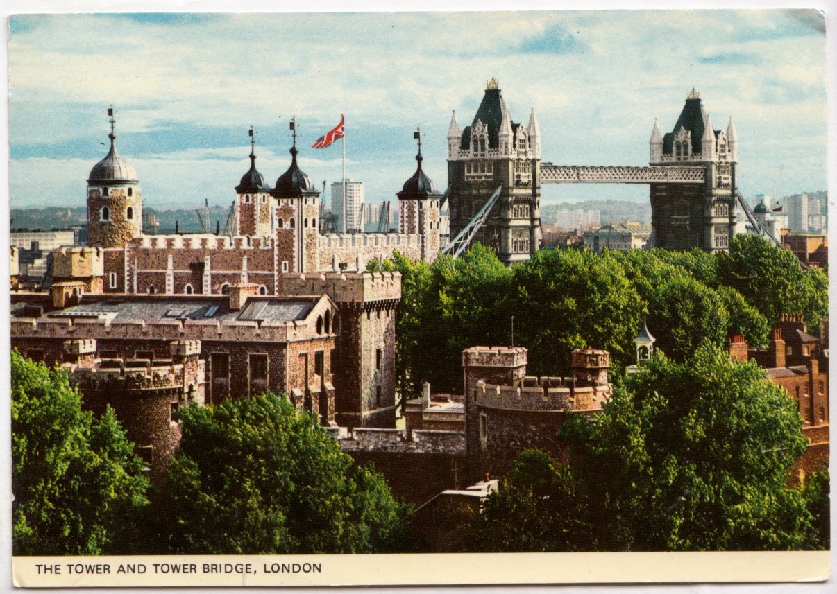 The Tower and Tower Bridge, London, 1978 used Postcard | Europe ...