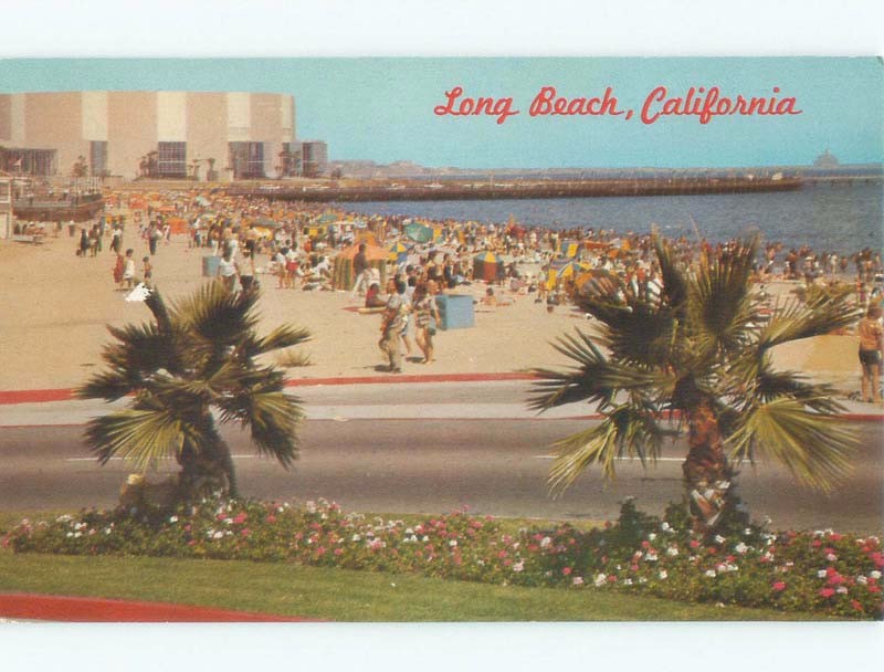 Pre-1980 BEACH SCENE Long Beach - Los Angeles California CA d7561 ...