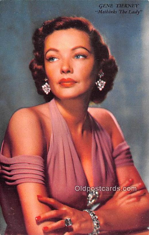Gene Tierney, 20th Century Fox Pictures Movie Star Unused | Topics ...