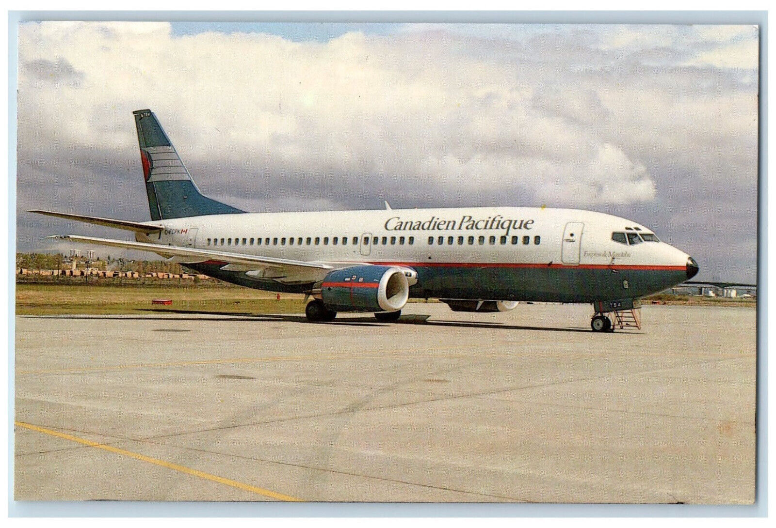 1986 Canadien Pacifique Boeing B.737-317 C-FCPK Airplane No.64 Airborne ...