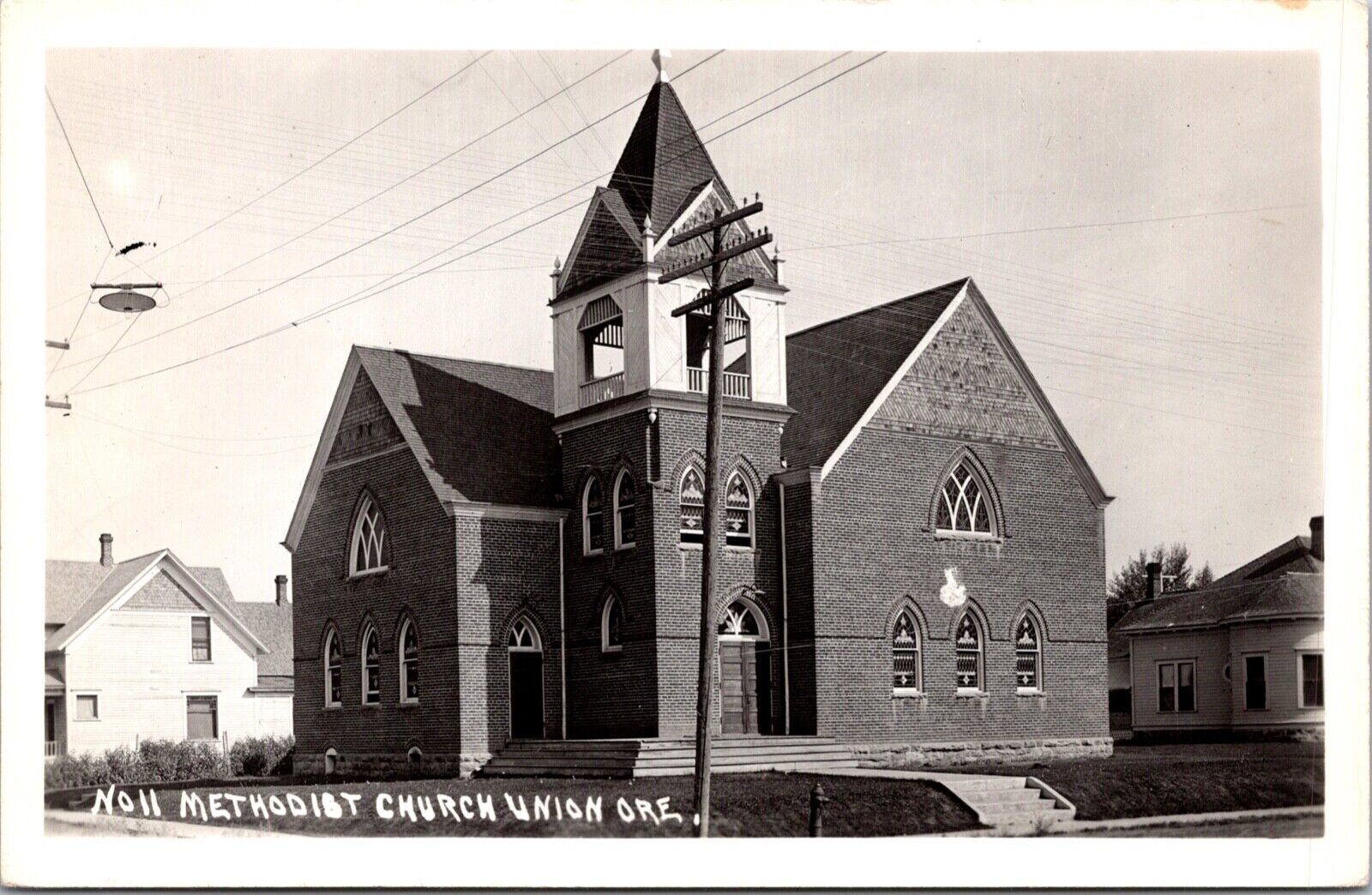 Real Photo Postcard Methodist Church in Union, Oregon | United States ...