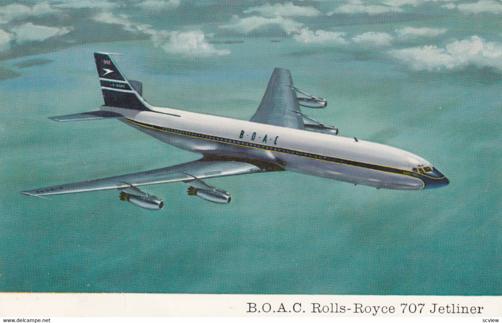 B.O.A.C. Rolls Royce 707 Jetliner , 1960-70s | Topics - Transportation ...