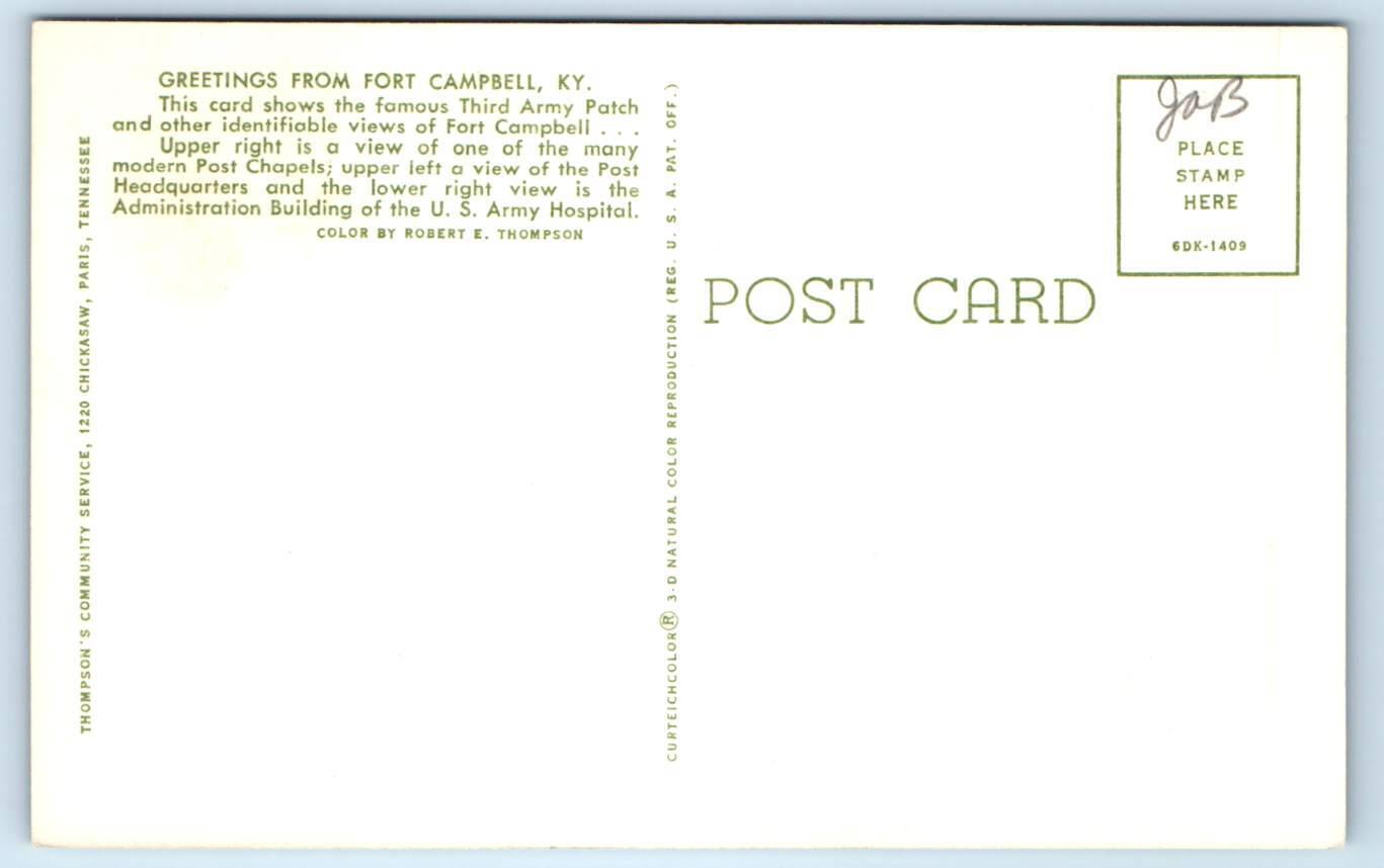 FORT CAMPBELL, Kentucky KY ~ Third Army Patch MULTI VIEW 1970s Military ...