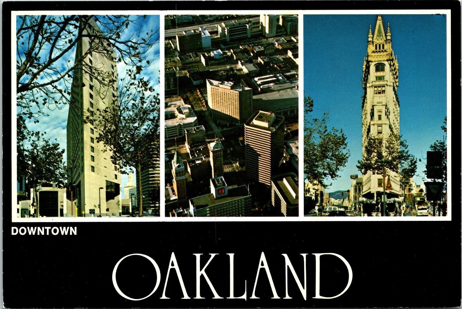 Oakland Hyatt Oakland New Old Buildings Hotel Downtown Chrome Postcard ...