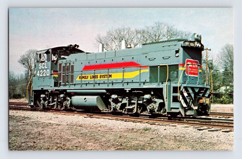 Postcard Railroad Train Family Lines System EMD MP15AC 1970s Unposted ...