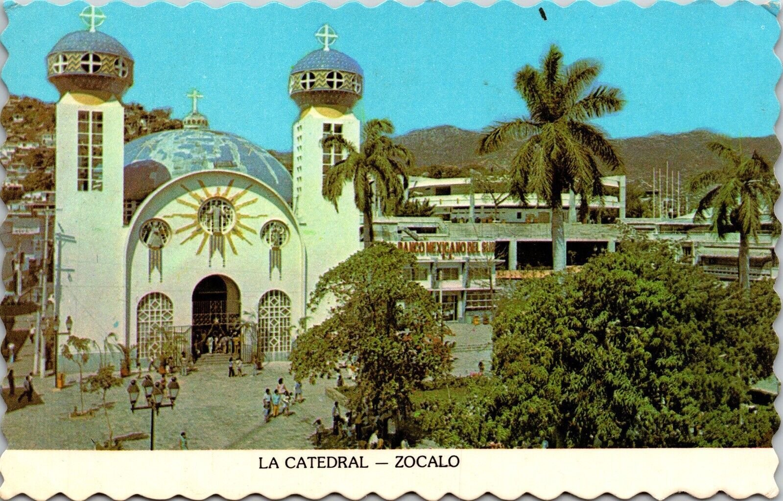 Historic La Catedral Zocalo Main Plaza Acapulco Gro Mexico Chrome ...