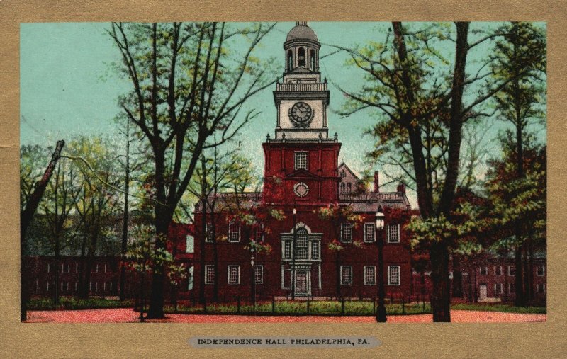 Vintage Postcard Independence Hall Historical Building Philadelphia ...