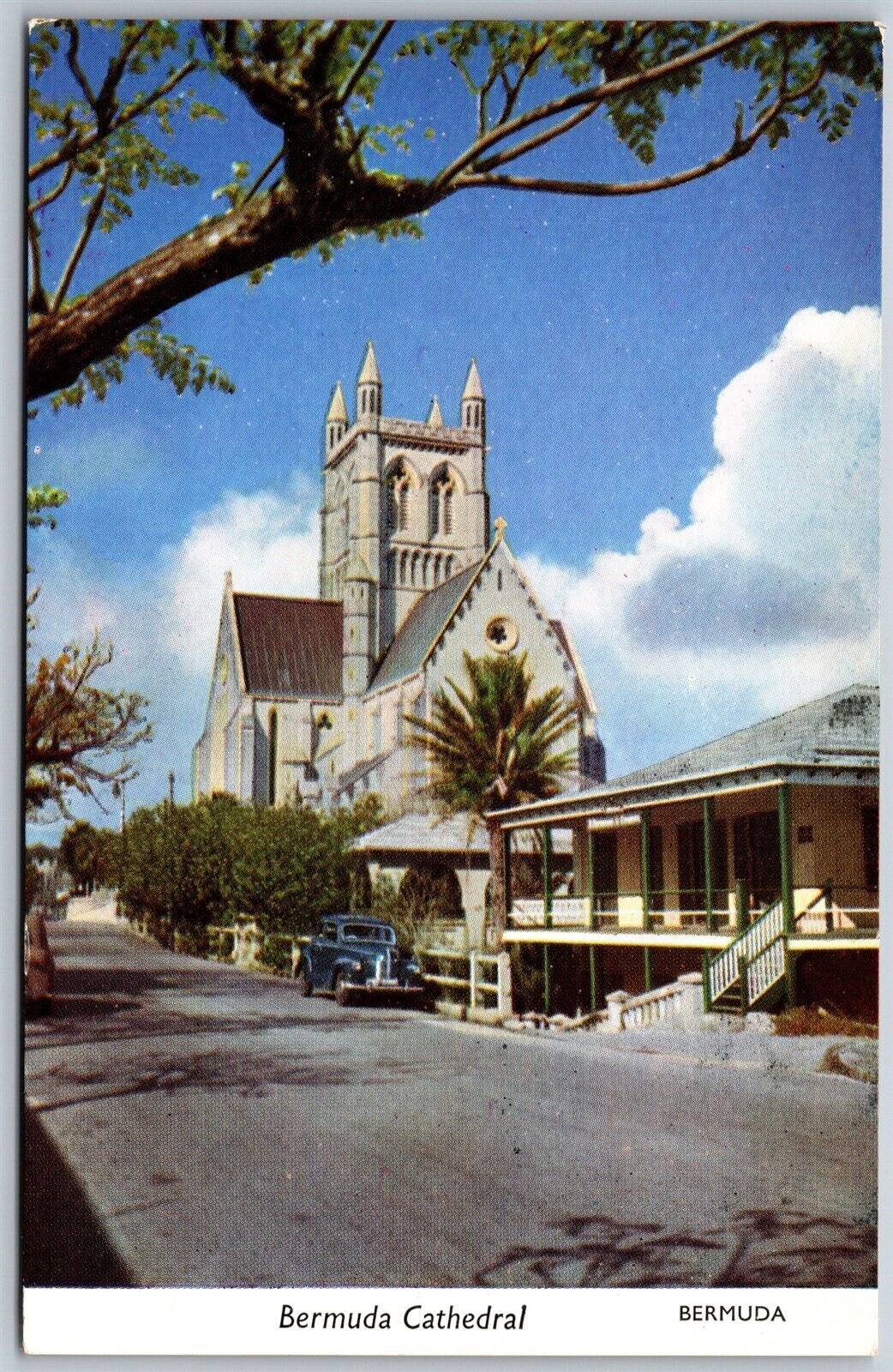 Vtg Hamilton Bermuda Cathedral Church Of England 1950s View Postcard ...