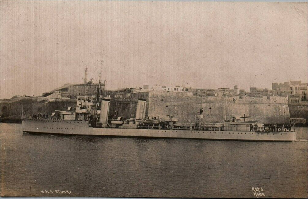RPPC Photo British Royal Navy WWI HMS Stuart Flotilla Leader c.1910s | Other / Unsorted ...