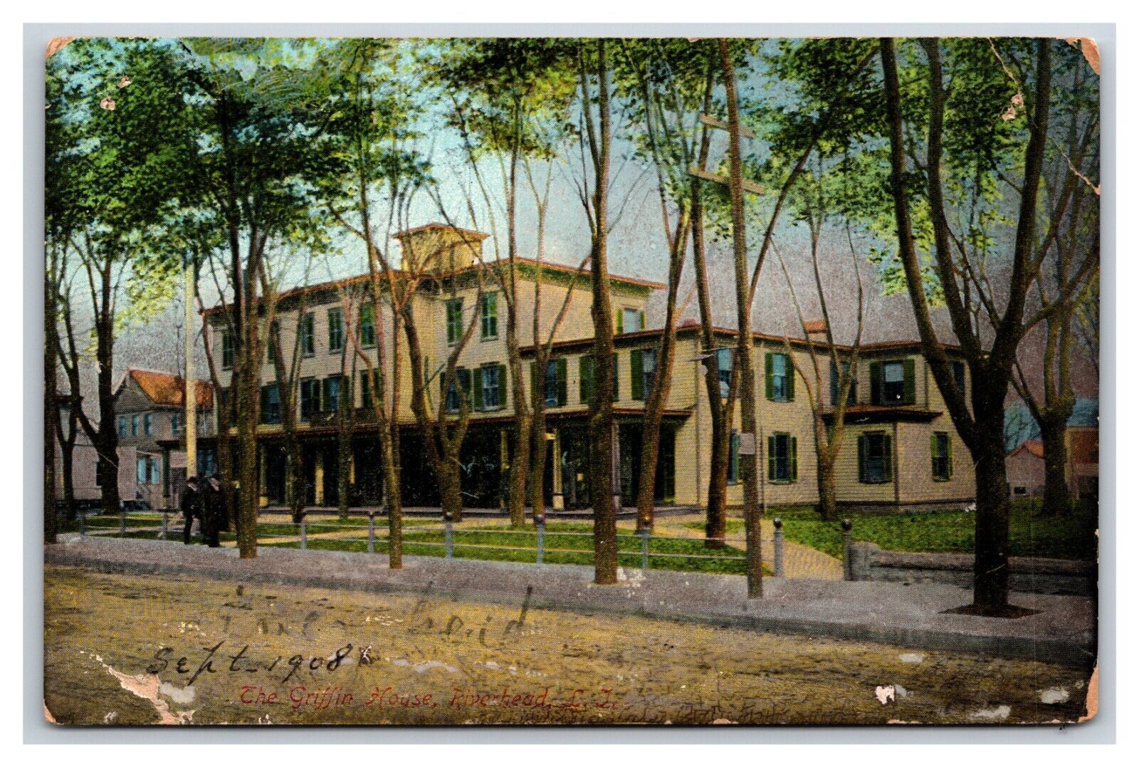 The Griffin House Riverhead Long Island New York NY DB Postcard V21 ...