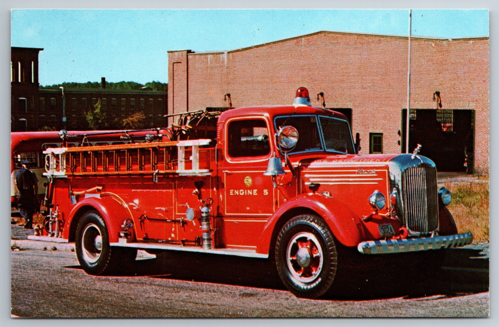Manchester NH 1948 Mack Model B 75 Fire Engine 5 Postcard Z14 | United ...