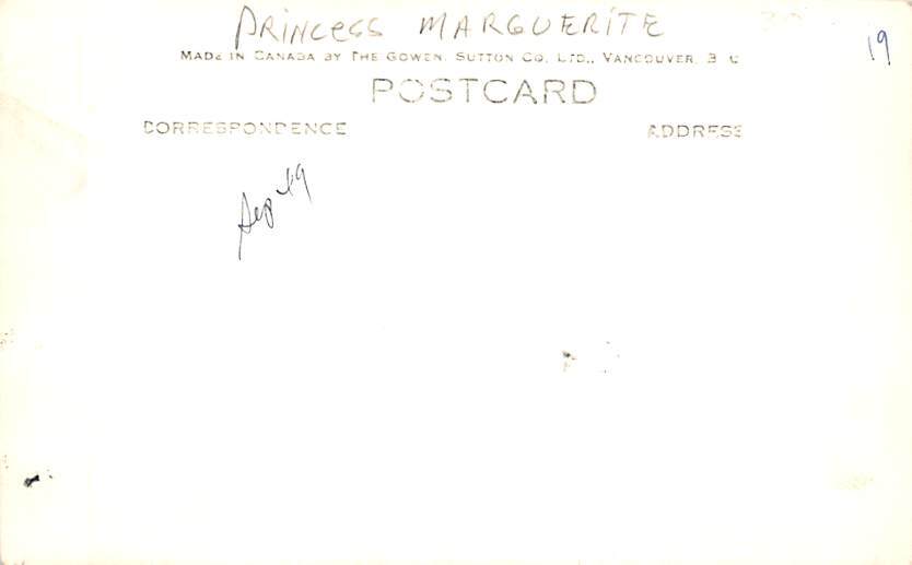 S.S. Princess Marguerite Built in 1949 S.S. Princess Marguerite , Misc ...