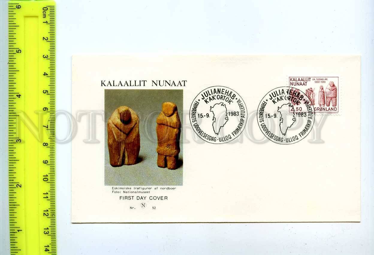228834 GRONLAND Greenland 1983 Eskimo figures museum FDC | Topics ...
