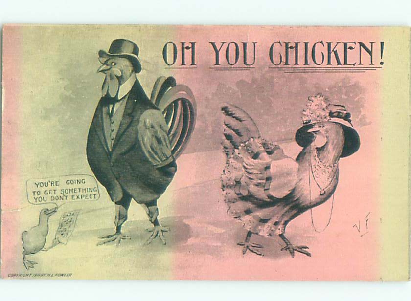 Pre-Linen Humanized Chickens Wearing Clothing Ac5542 | Topics - Animals ...