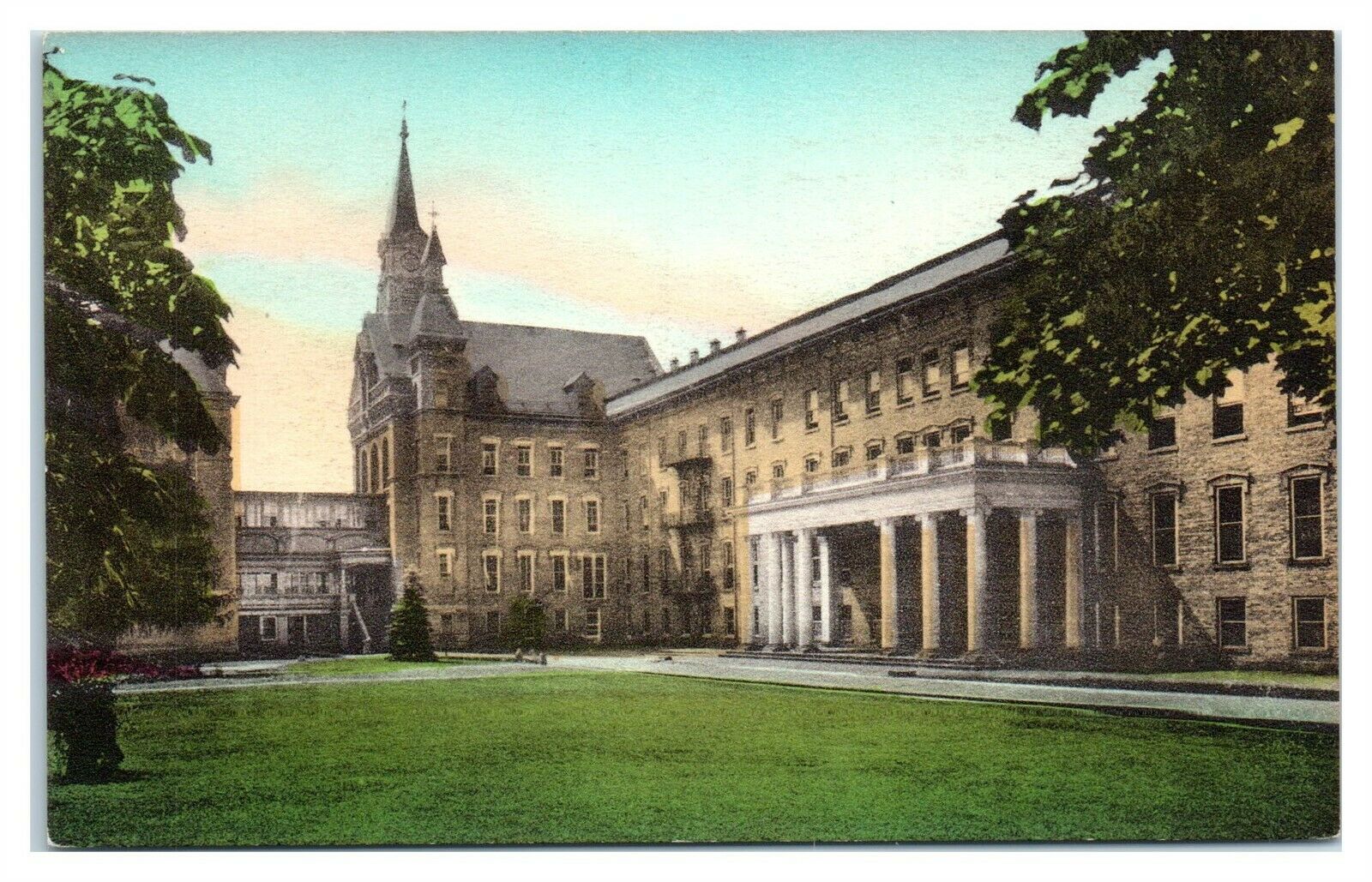 St. Mary's Convent & Novitiate, Notre Dame, Holy Cross, IN Hand-Colored ...