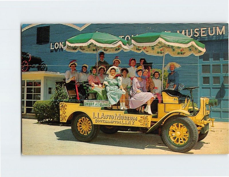 Postcard 1921 Autocar 2 cyl. Rubberneck Bus, Long Island Auto Museum ...