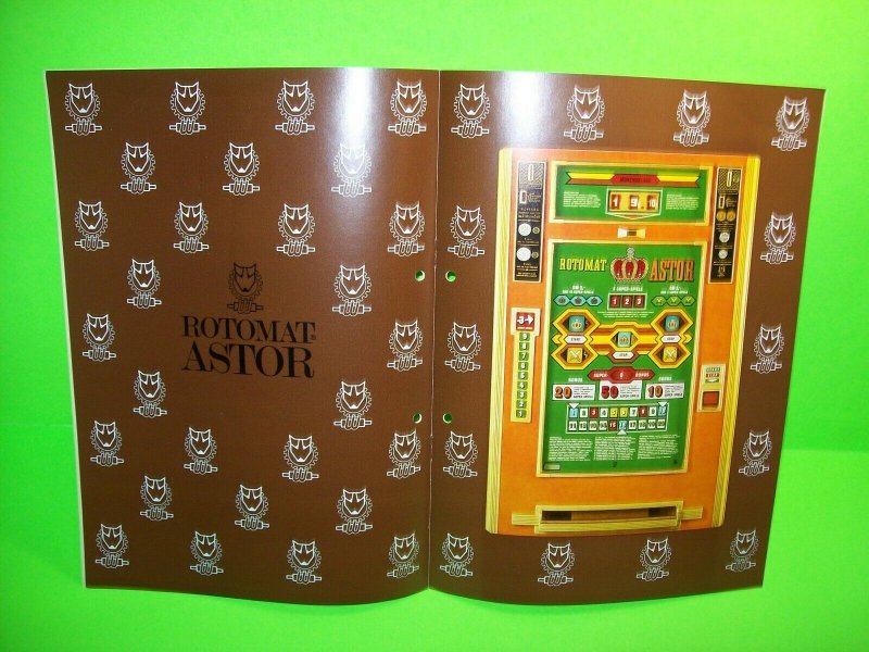 Rotomat Astor Original Slot Machine FLYER German Vintage + Factory ...