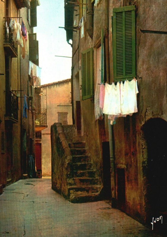 Postcard Le Suquet Une Rue Pittoresque Du Vieux Cannes France | Europe ...