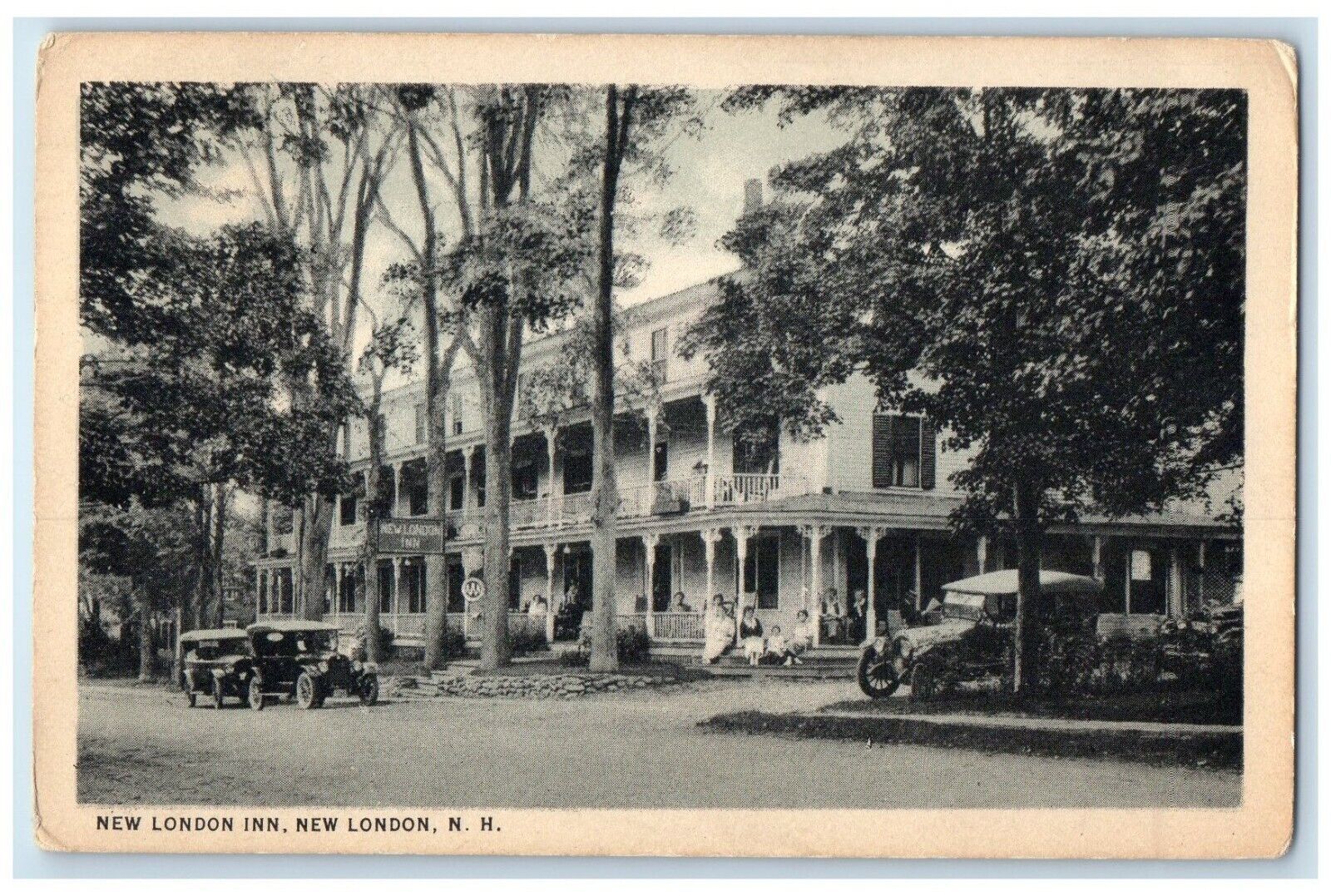 1931 New London Inn Exterior Building New London New Hampshire Vintage ...