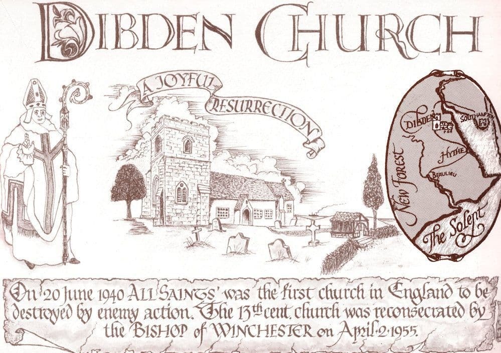 Dibden Church A Joyful Resurrection Card Faga Postcard | Topics ...