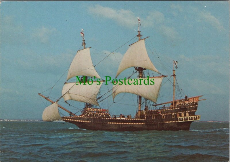 Sailing Postcard - The "Golden Hind", Replica of Drake's Famous Ship ...