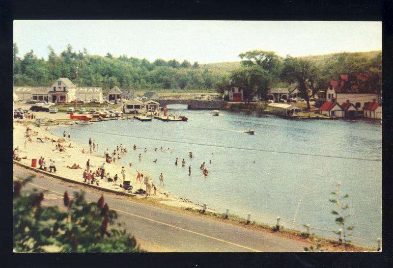 Alton Bay, New Hampshire/NH Postcard, Bathing Beach, Lake Winnipesaukee ...