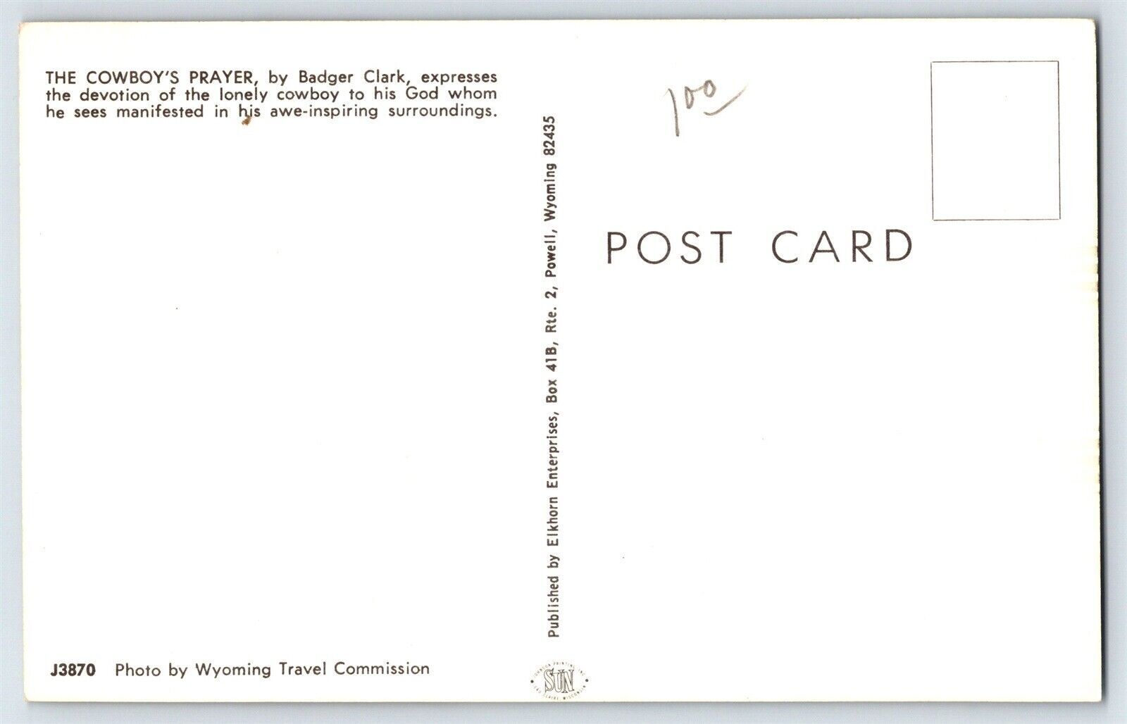 Cowboy's Prayer Poem By Badger Clark Cowboy On Horse God's Country ...