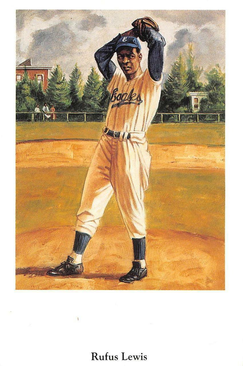 Rufus Lewis Baseball Player Black Americana RON Lewis Postcard (1991 ...