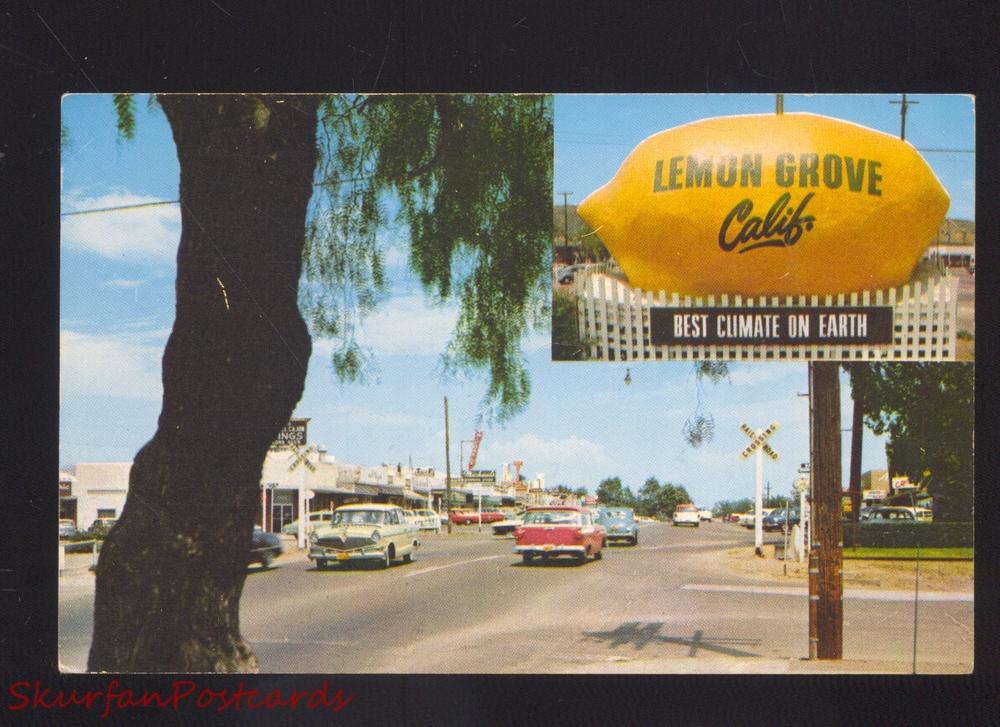 Lemon Grove California Route 66 1960'S Cars Downtown Street | Topics ...