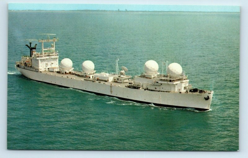 Postcard USNS Redstone (T-AGM 20) Tanker to Missile Range Ship X80 ...