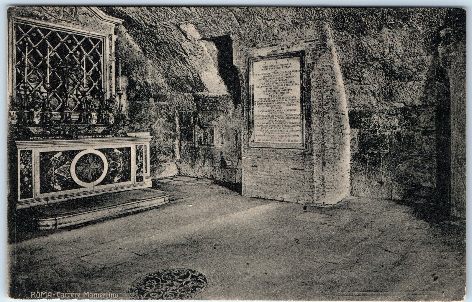 c1900s Rome, Italy Mamertine Prison Carcere Mamertino Ancient Jail ...