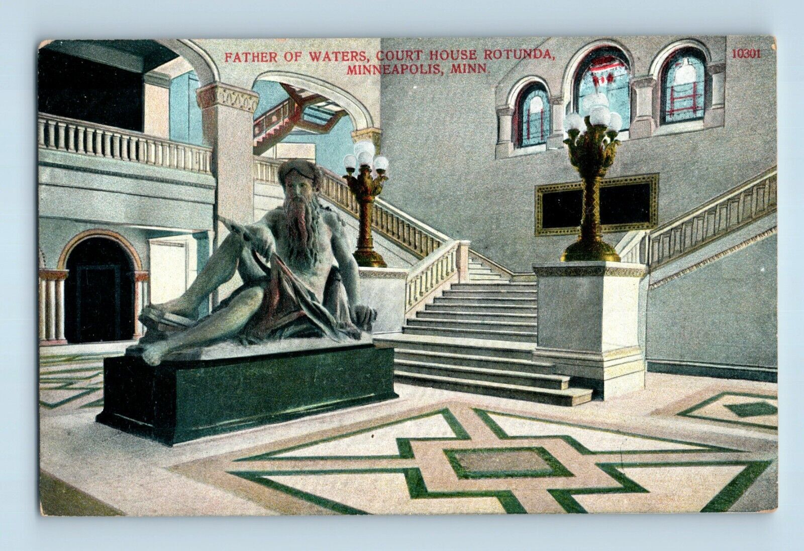 Father of Waters Court House Rotunda Carrara Minneapolis Minnesota ...