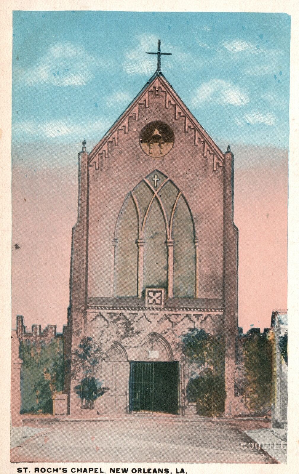 Vintage Postcard 1920's View of St. Roch's Chapel New Orleans Louisiana ...