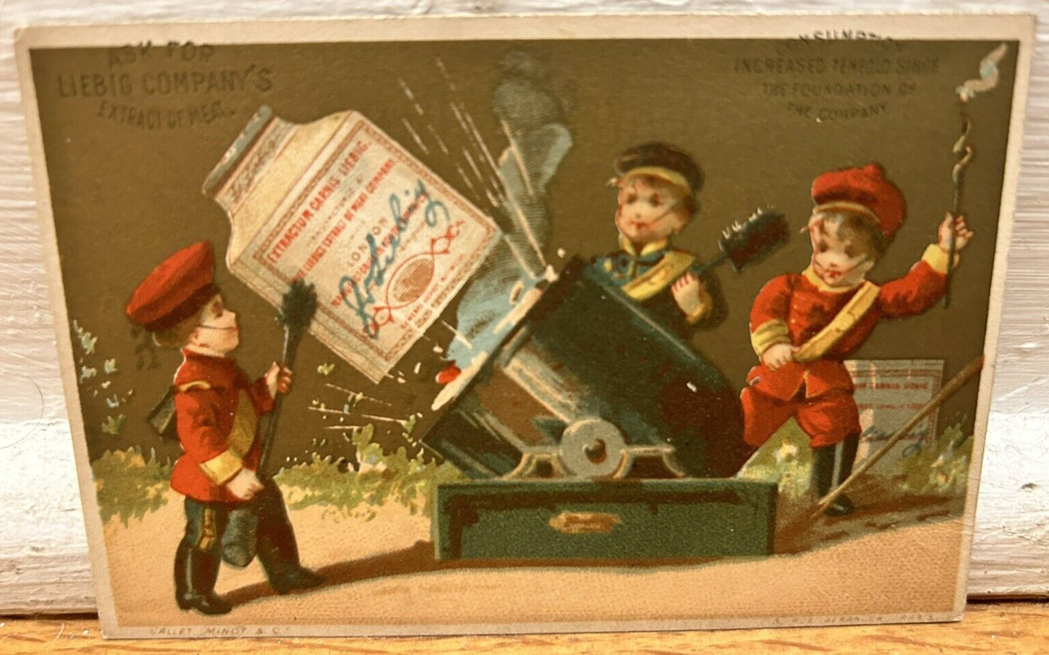 Rare Leibig Company Victorian Trade Card Quack Medicine Extract of Meat ...