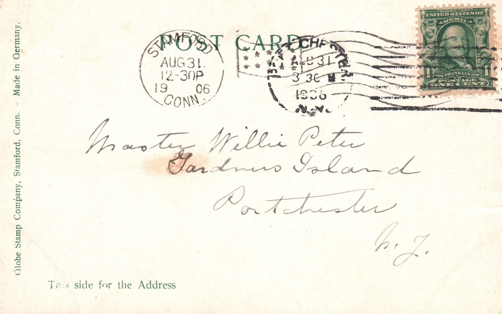 Vintage Postcard 1906 Laddins Rock Farm Bridge View Stamford ...