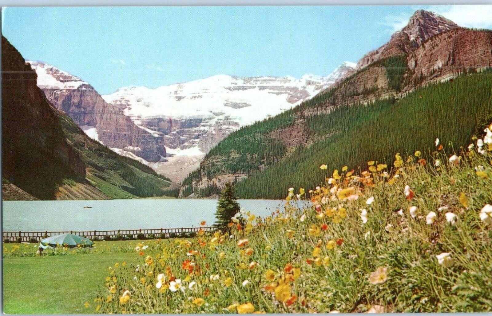 Lake Louise Mount Lefroy and Victoria Glacier Banff Canada Postcard ...