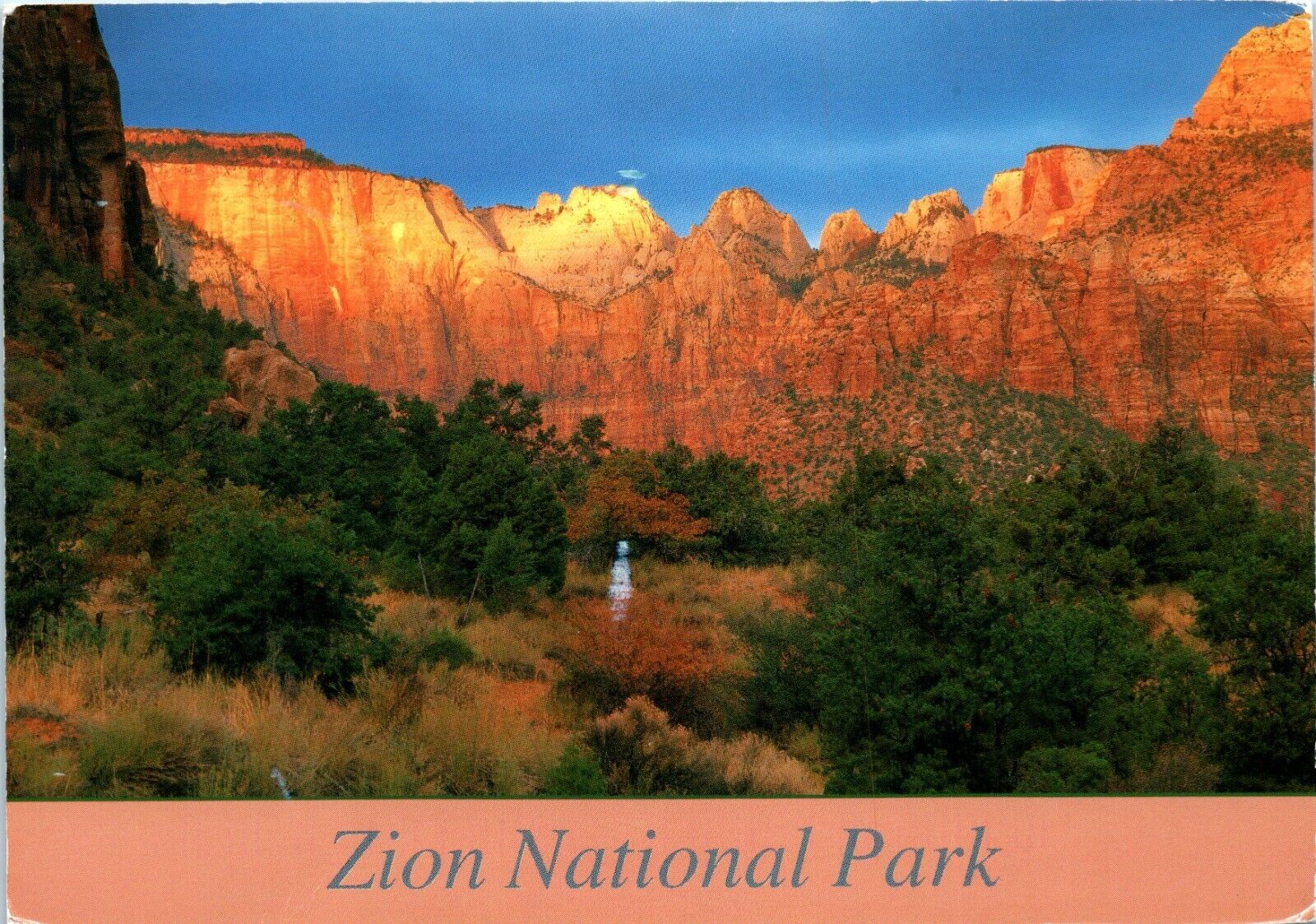 Postcard Vintage Zion National Park 1994 Rainbow Hues and Colors ...