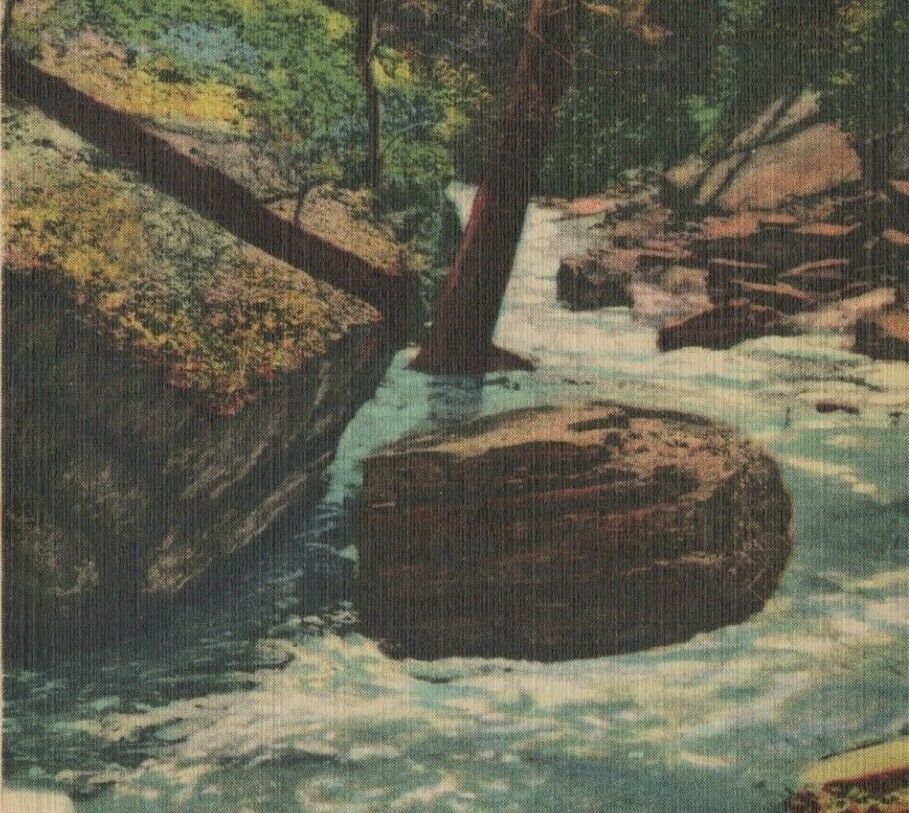 Split Rock Clifty Falls State Park Madison Indiana trees water linen ...