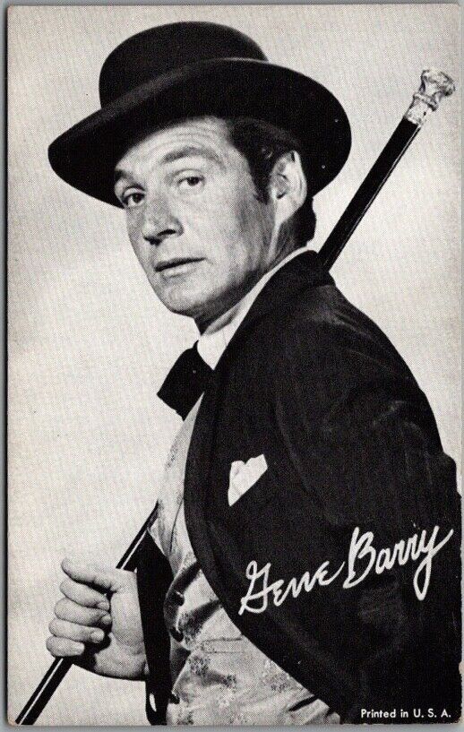 Vintage 1950s Gene Barry ARCADE CARD Mutoscope BAT MASTERSON Western TV ...