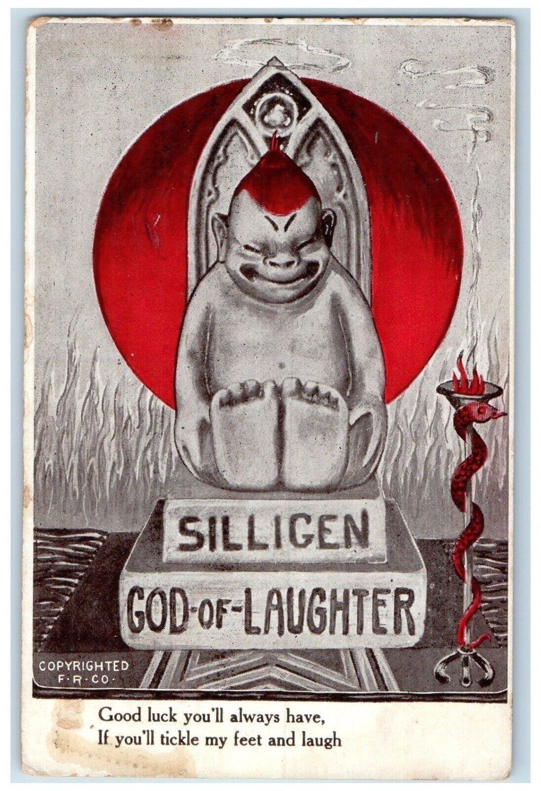 1909 Silligen God Of Laughter Billiken Humor Kansas City Missouri MO ...