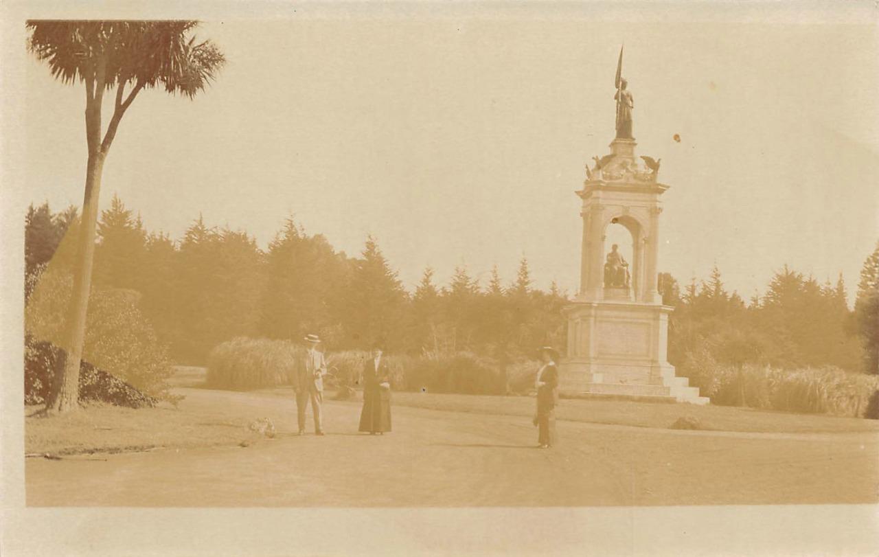 RPPC Francis Scott Key Statue GOLDEN GATE PARK San Francisco Vintage ...