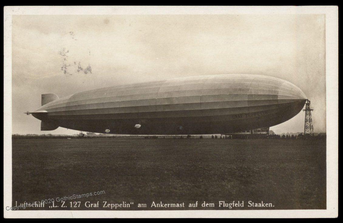 Germany 1929 Graf Zeppelin Airship Friedrichshafen RPPC G78605 | Europe ...